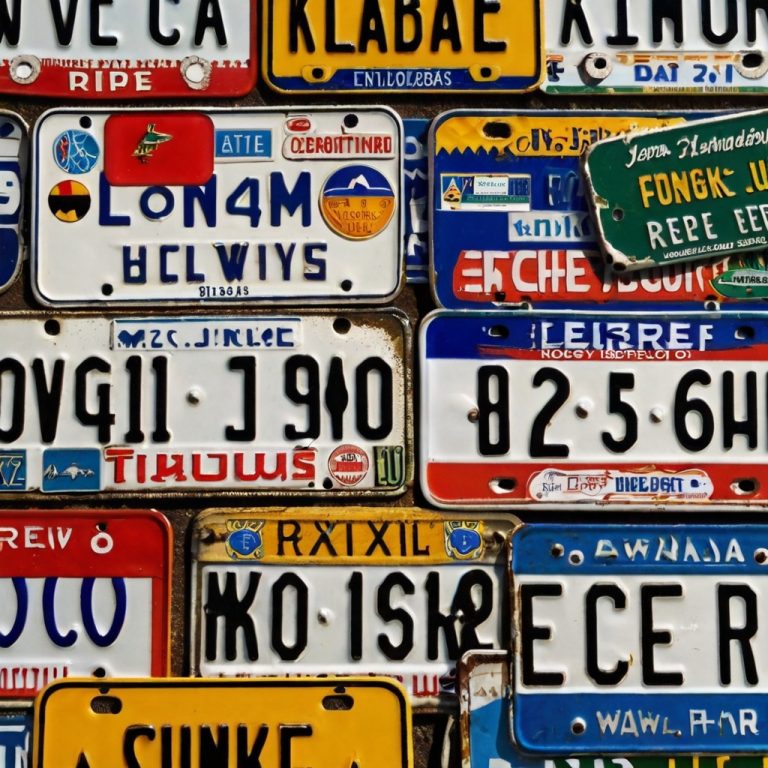 Internationale kentekens: Verschillen en overeenkomsten tussen kentekenplaten in verschillende ...